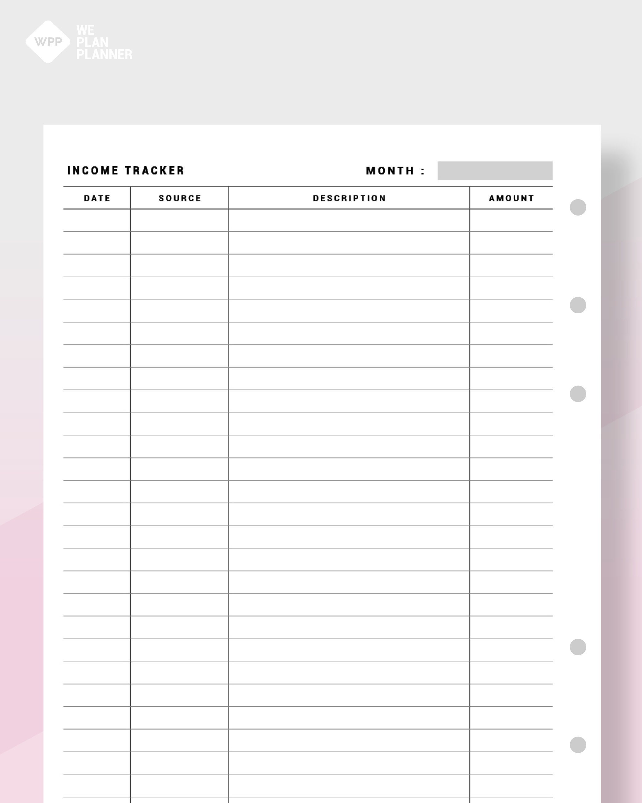 Income & Expense Tracker Printable Planner Fillable Business - Etsy Canada