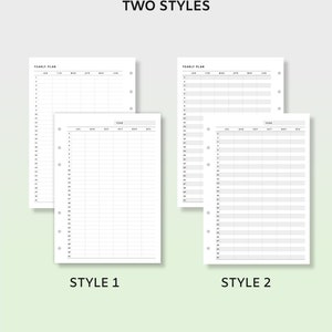 Printable Personal Yearly Planner 2022 Templates Yearly Overview Year ...
