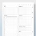Printable Grid Daily Task Planner timetable Minimalist - Etsy
