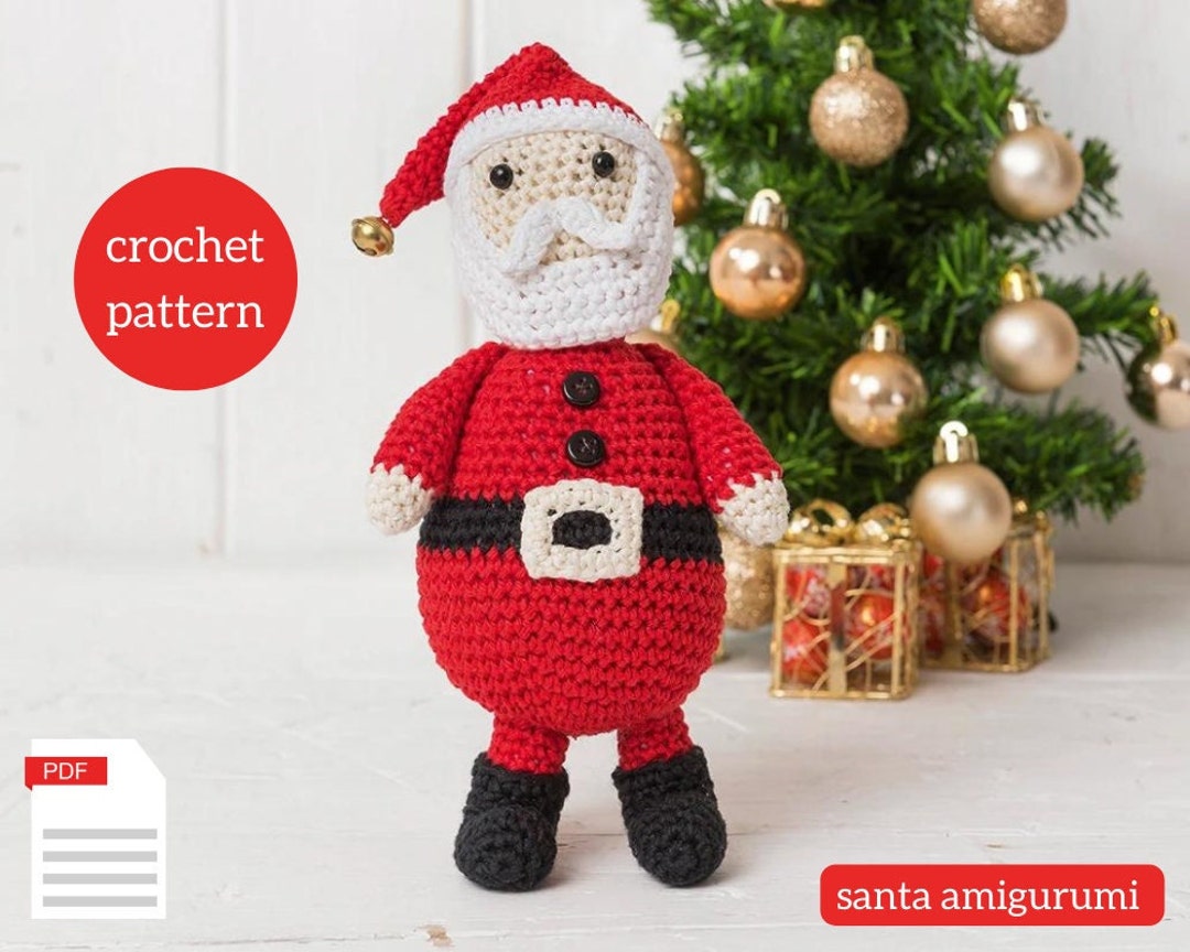Amigurumi Santa Crochet Pattern | Toy Santa With Hat | PDF Download - Etsy