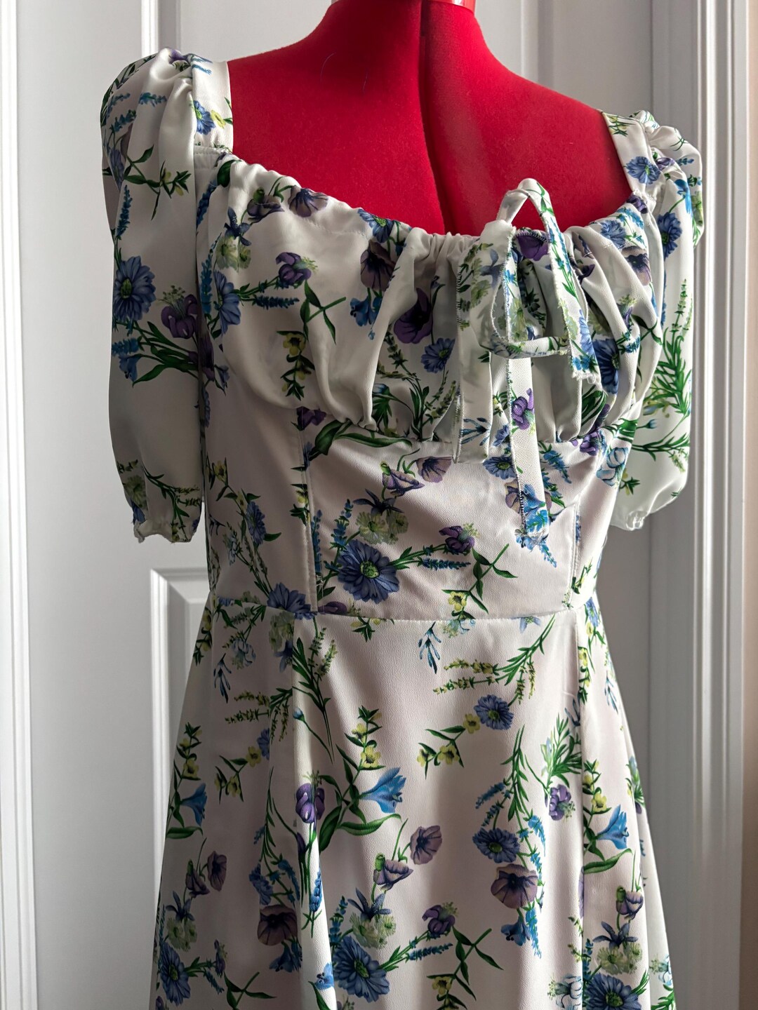 Floral Milkmaid Style Dress - Etsy