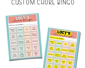 Bingo Chore Chart - Etsy