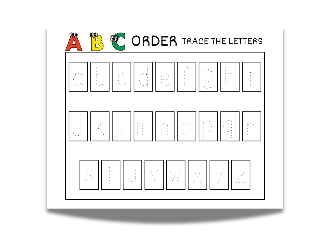ABC Order, ABC Fill In, Montessori Printable, Homeschool Printable ...