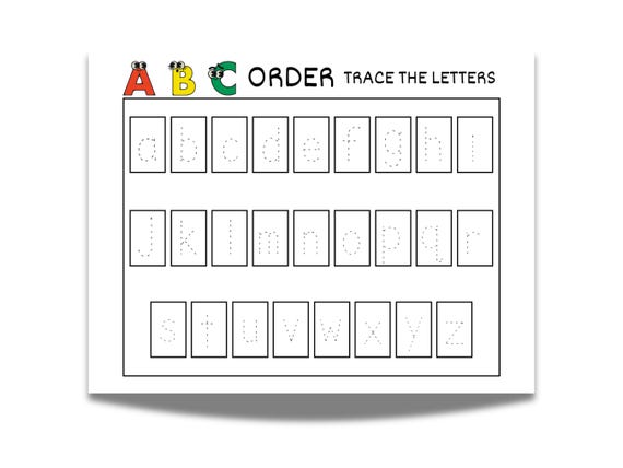 Abc Letters In Order