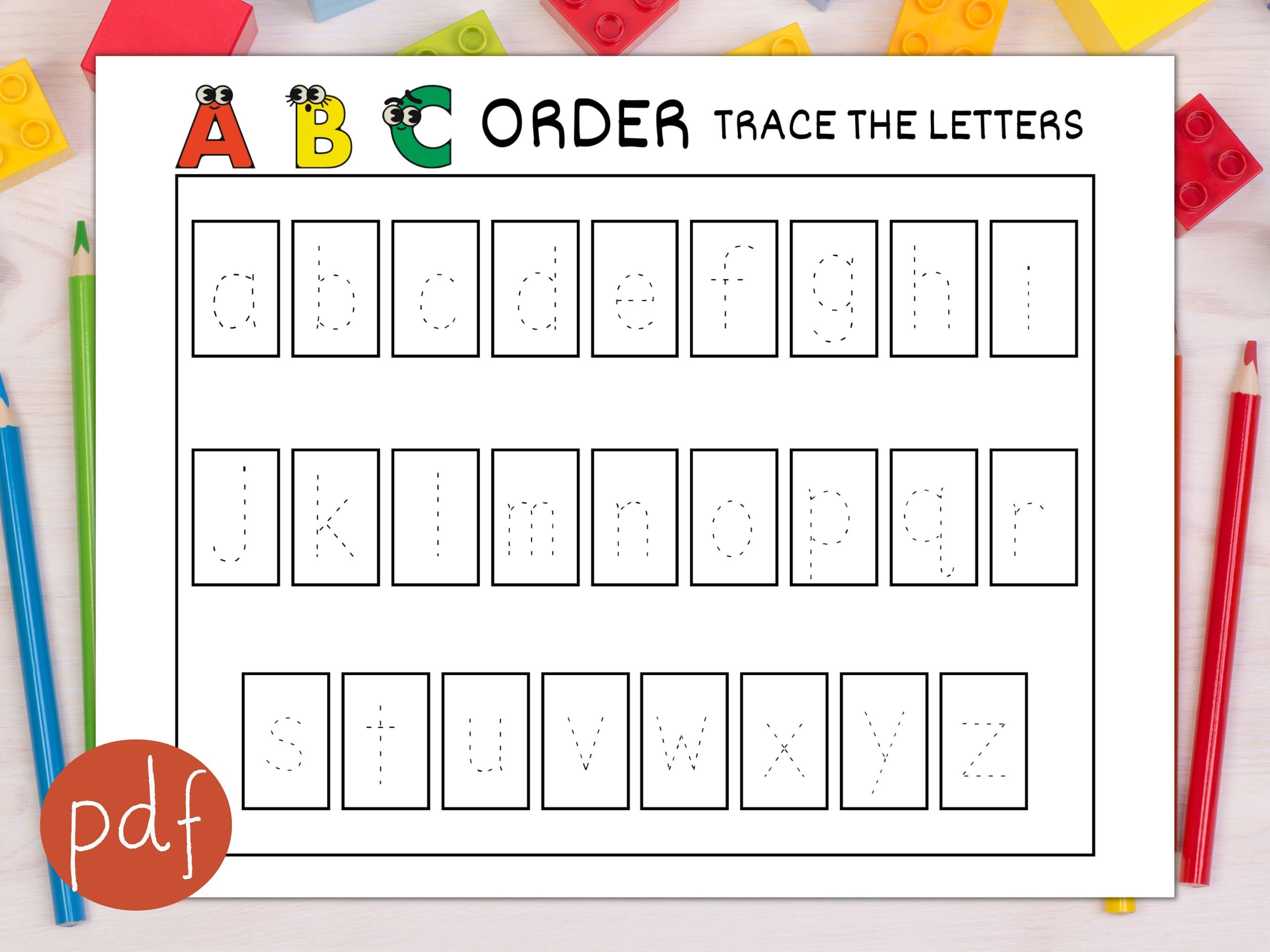 ABC Order, ABC Fill In, Montessori Printable, Homeschool Printable ...