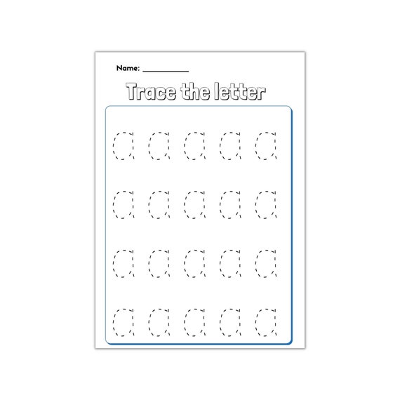 26 Printable Alphabet Lower Case Letters Tracing Worksheets - Etsy