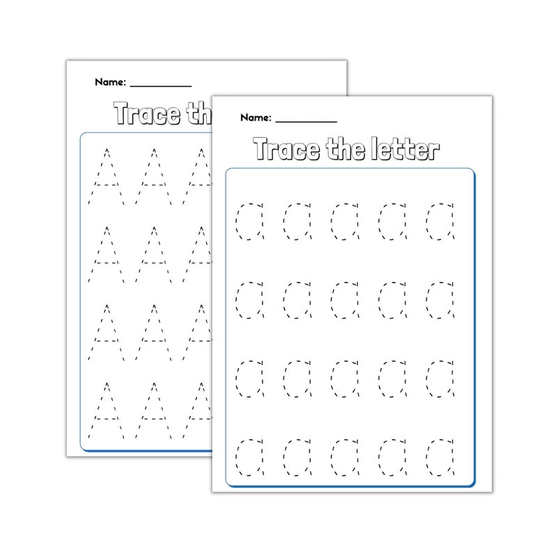 Printable Trace Letters A-z,alphabet Tracing,letter Tracing,printable ...