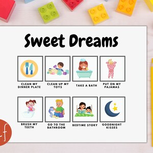 Morning Routine Chart, Bedtime Routine, Visual Schedule, Printable ...
