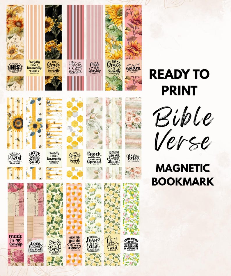 Ready to Print 30+ Design Bible Verses Bookmark Printable in Jpg Format ...