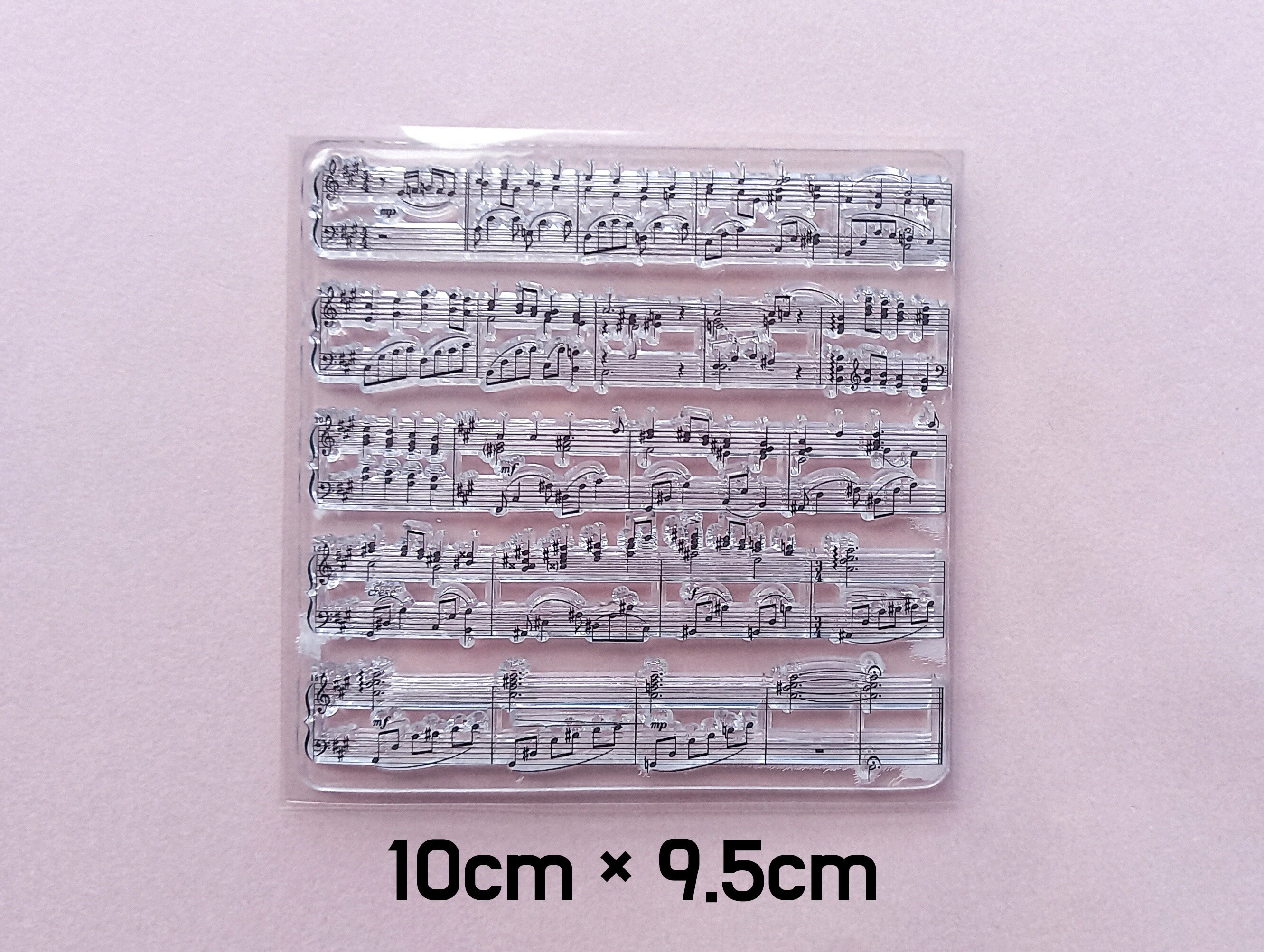 Music Sheet Texture Silicone Texture Mats for Polymer Clay - Etsy Australia