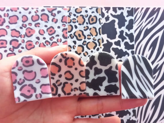 Polymer clay leopard print store