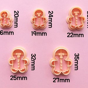 Christmas Xmas Gingerbread Man Polymer Clay Cutter | Tree Decoration ...