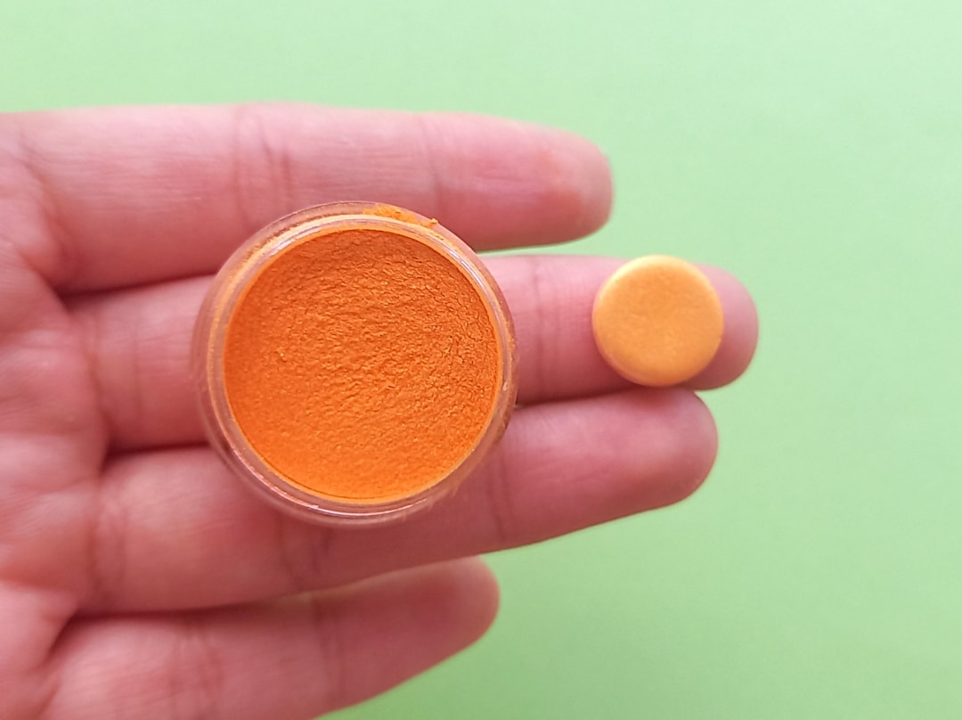 Medium Orange Mica Powder) Polymer Clay Soaps Epoxy Resin Wax Make up ...