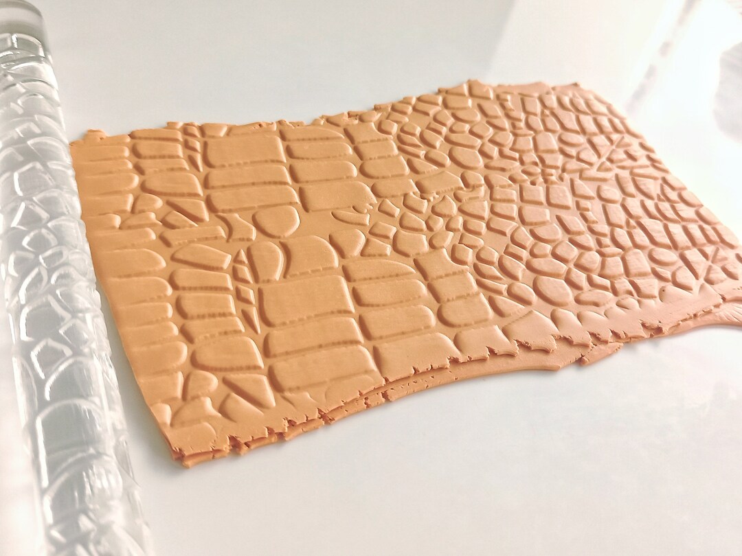 Alligator Crocodiles Pattern Clay Texture Roller Textured Acrylic ...