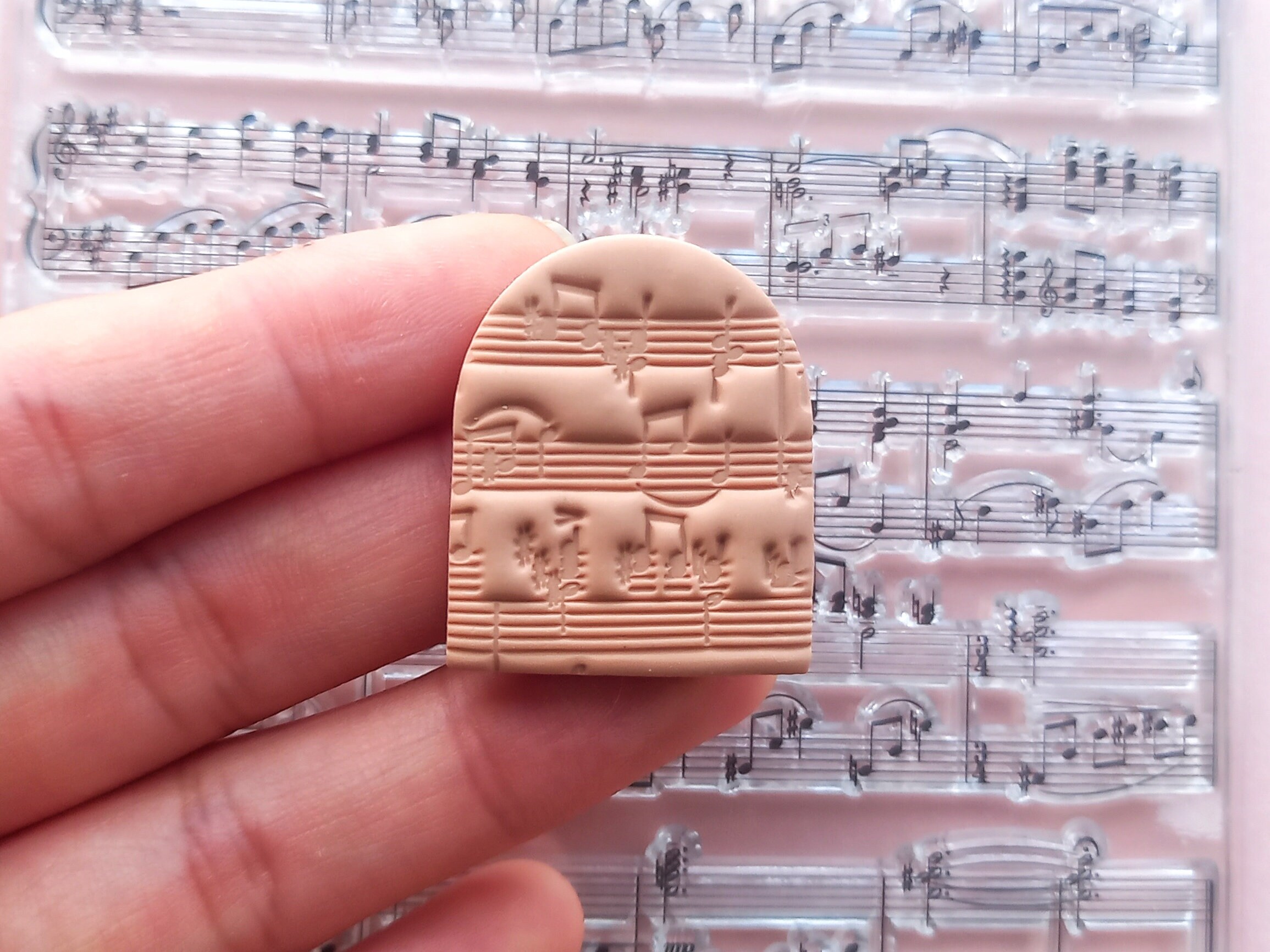 Music Sheet Texture Silicone Texture Mats for Polymer Clay - Etsy Australia