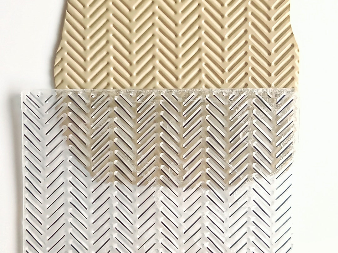 Diagonal Line Pattern Silicone Texture Mats for Polymer Clay | Clay ...
