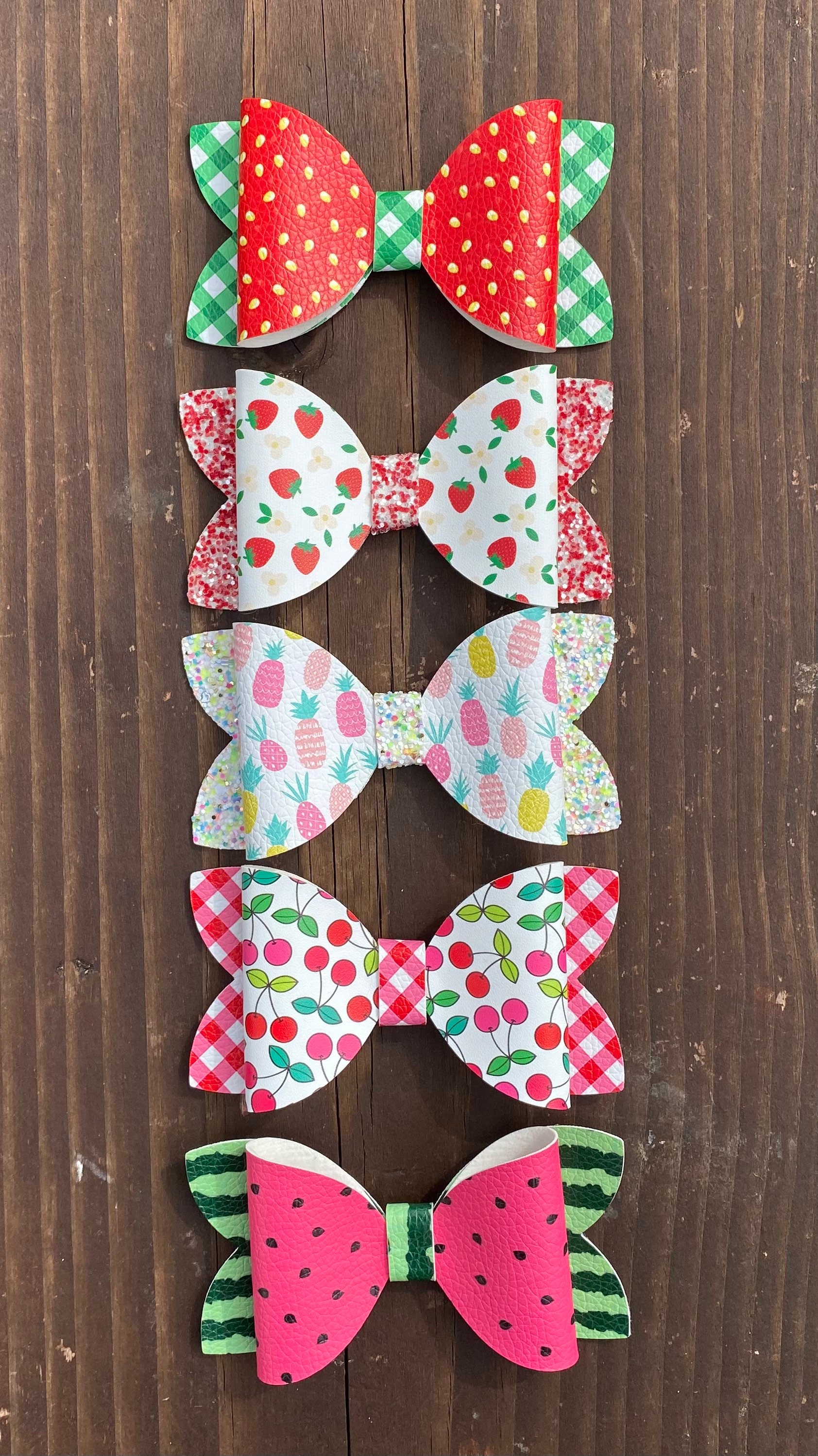 Fruit Bows Strawberry Hair Bow Summer Hair Bows Toddler - Etsy UK
