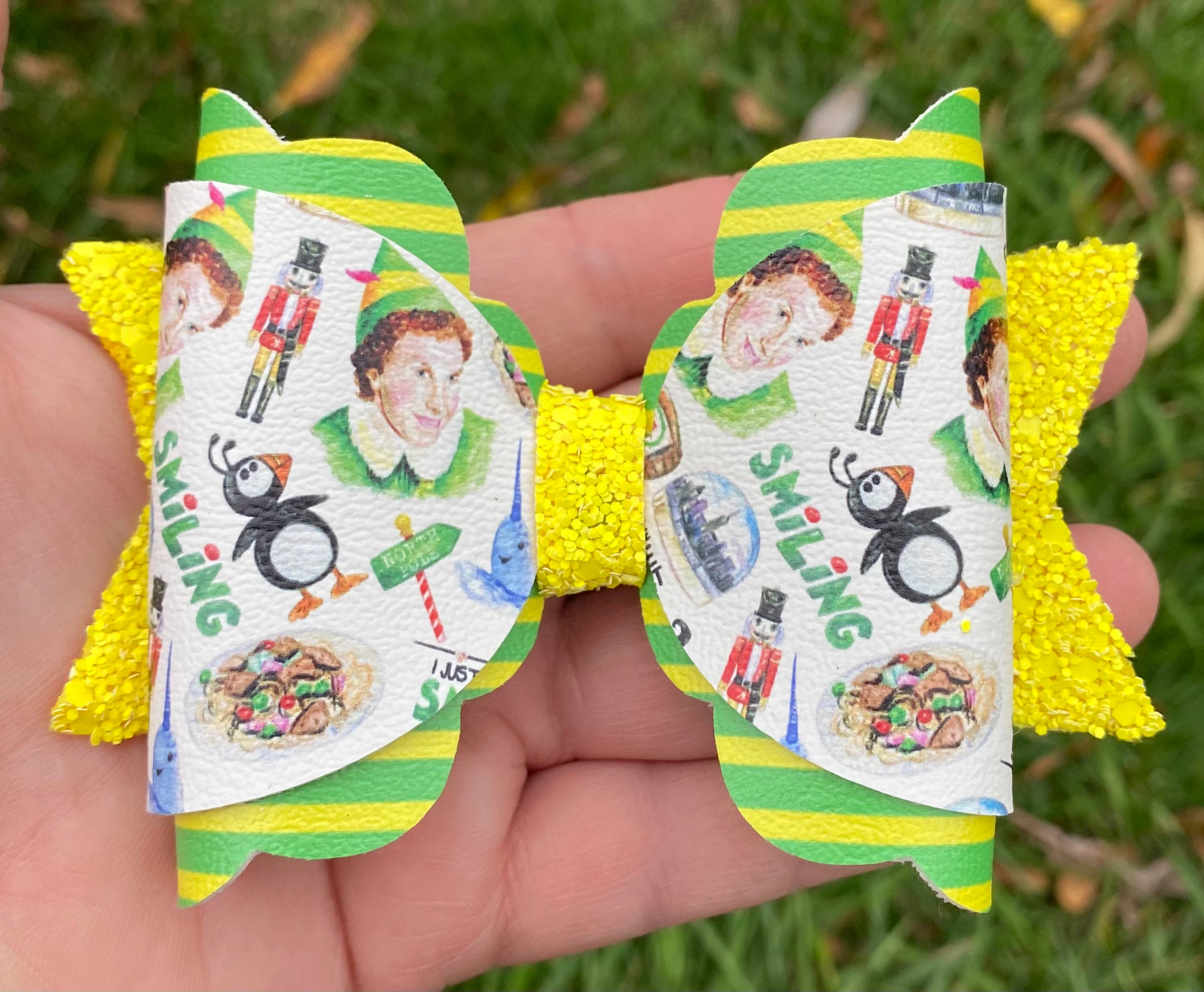 Elf Hair Bow Christmas Bow Girls Hair Bow Toddler Bow - Etsy