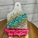 Silver and Turquoise Glitter Geode Car Freshie Car Air Freshener - Etsy