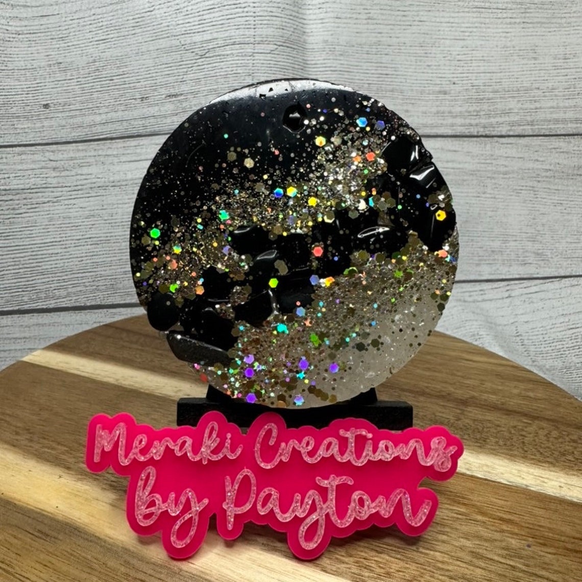 Black and Gold Glitter Geode Car Freshie Car Air Freshener - Etsy