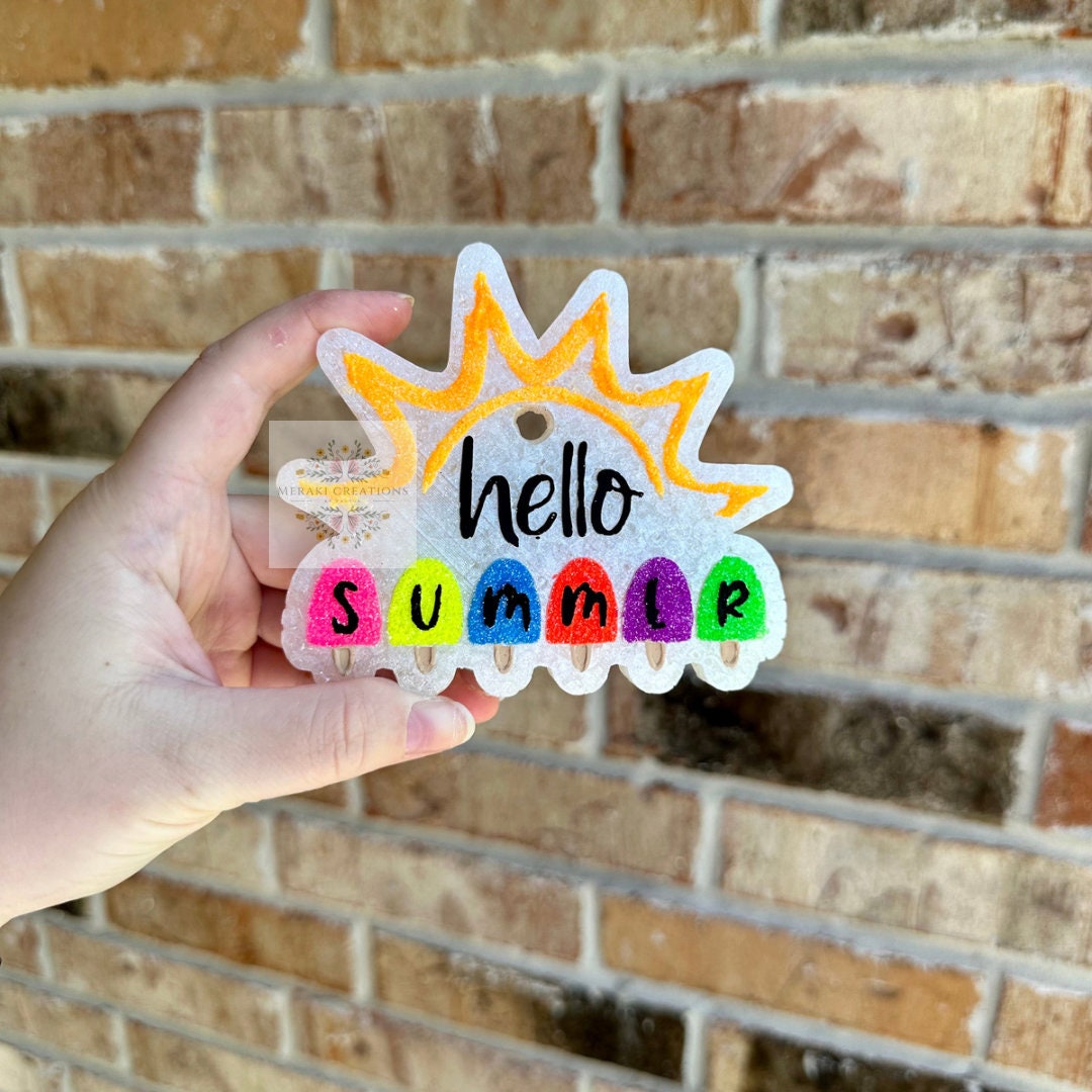 Hello Summer Car Freshie Car Air Freshener - Etsy