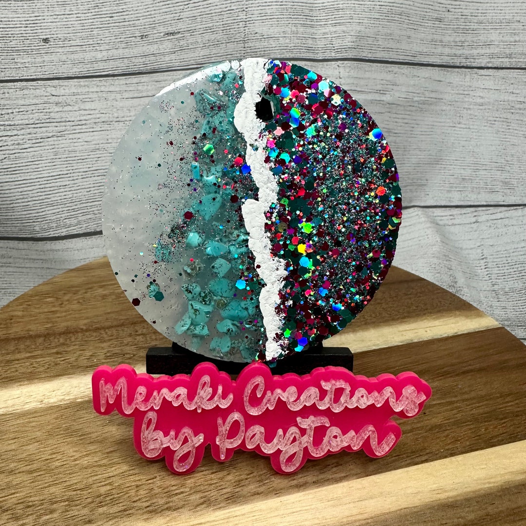 Fiesta Glitter Geode Car Freshie Freshy Car Air Freshener - Etsy