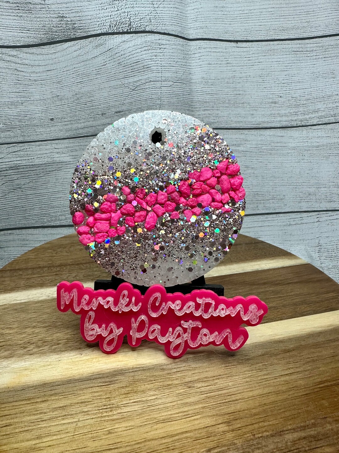 Rose Gold and Pink Glitter Geode Car Freshie Freshy Car Air Freshener ...