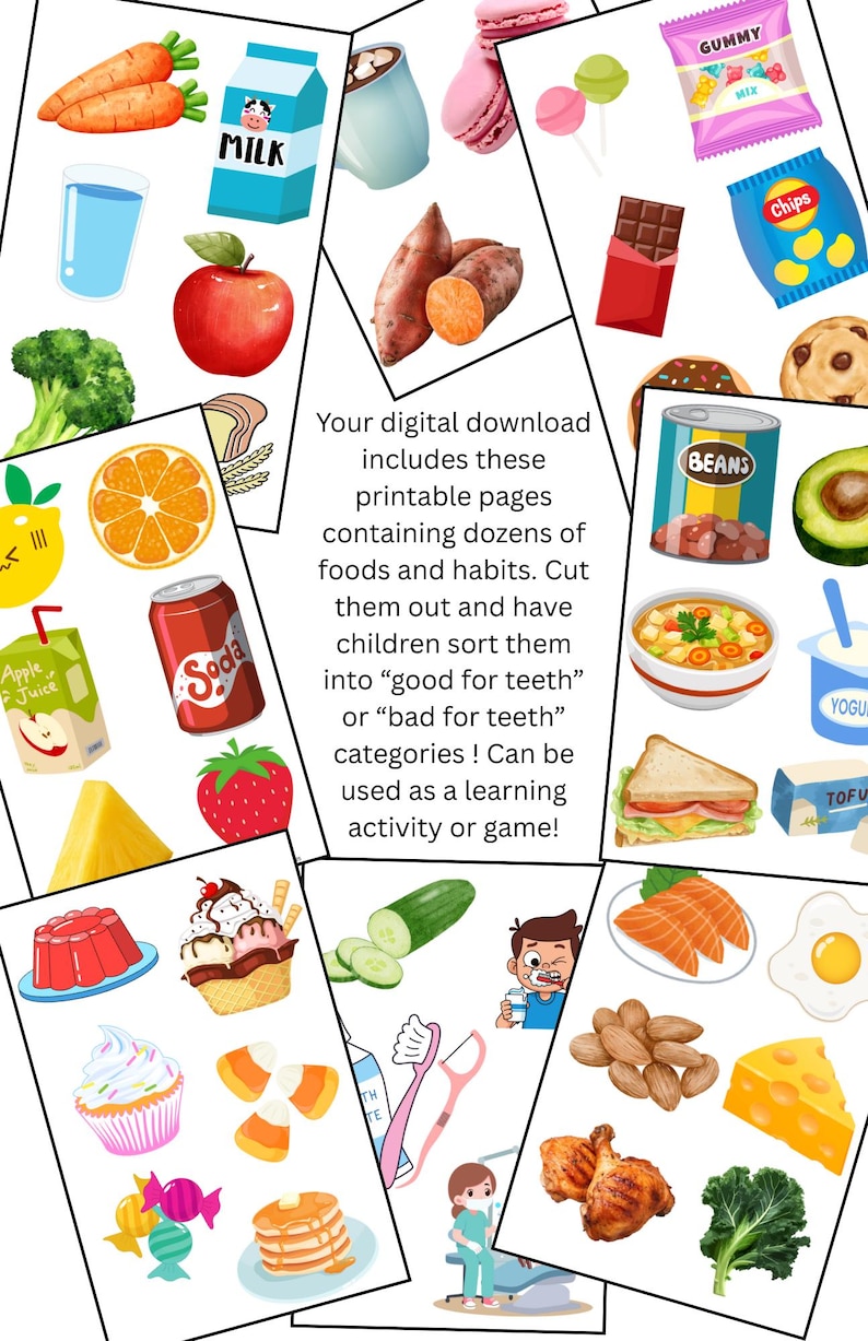 Healthy Vs Unhealthy Teeth - A Dental Hygienist's Learning Activity for ...