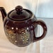 Vintage Moriage Redware Teapot - Etsy