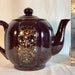 Vintage Moriage Redware Teapot - Etsy