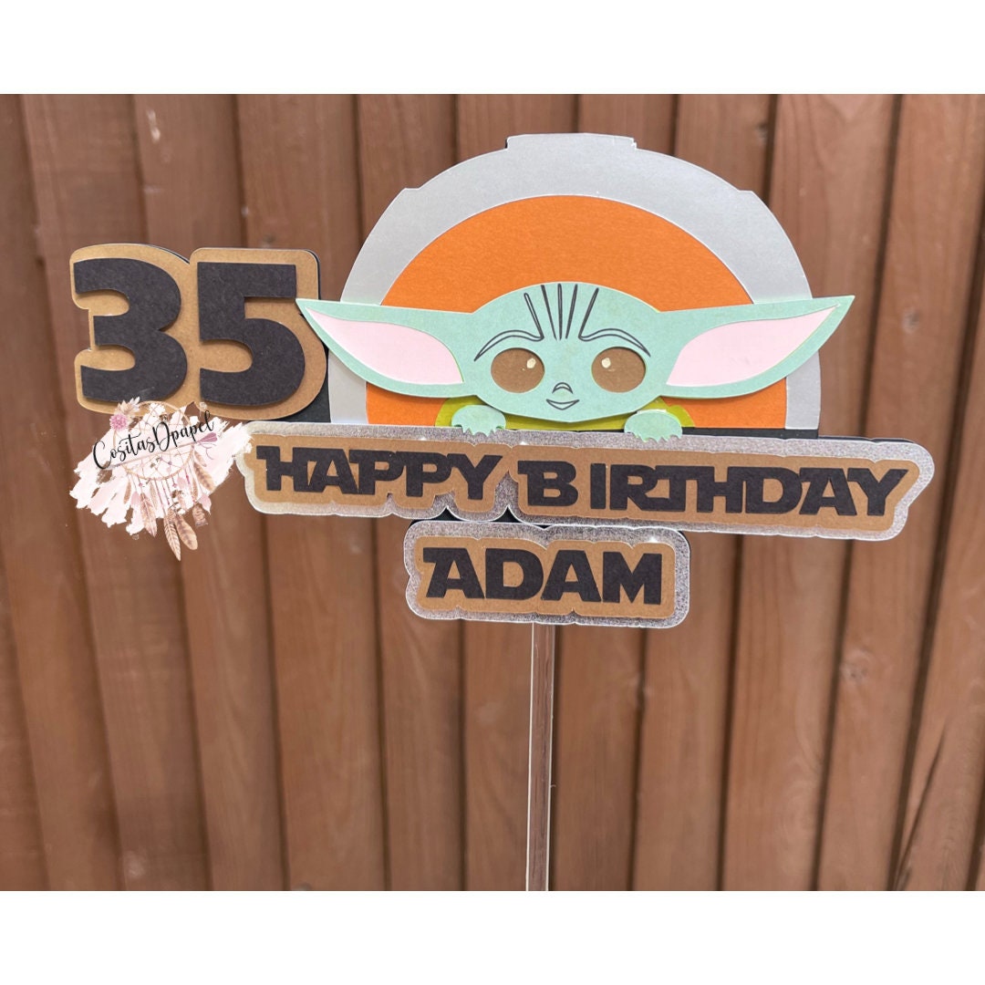 Baby Yoda Cake Topper - Etsy
