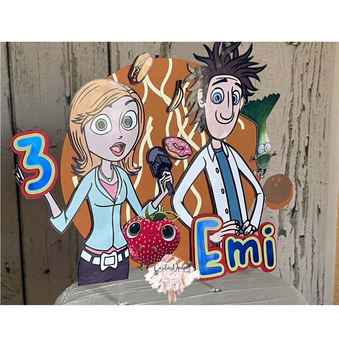 Cloudy With a Chance of Meatballs Cake Topper - Etsy UK