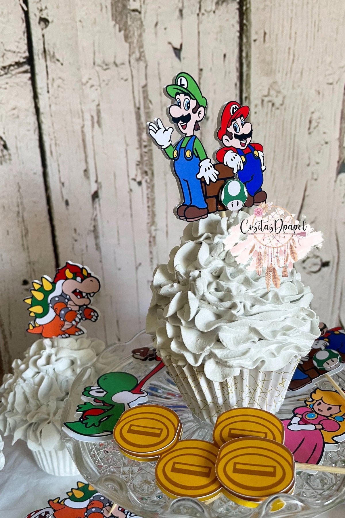 M. Brothers Cupcake Toppers - Etsy