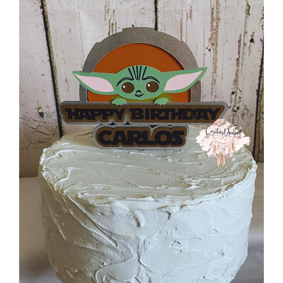 Baby Yoda Cake Topper - Etsy