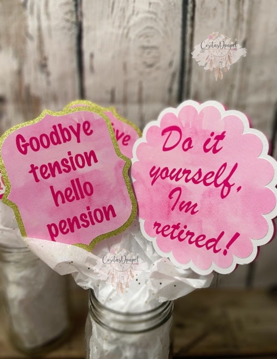 Retirement Center Pieces Table Decor - Etsy