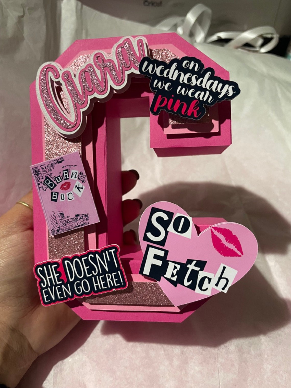 Mean Girls Paper 3d Letter Paper Letter Custom Letter Party | Etsy
