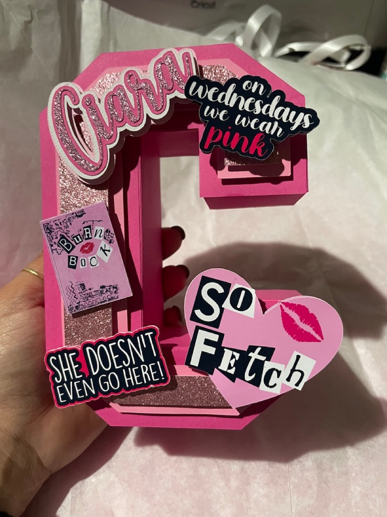 Mean Girls Paper 3d Letter Paper Letter Custom Letter Party | Etsy
