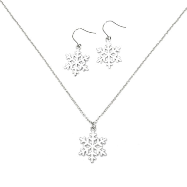 Snowflake Necklace - Etsy