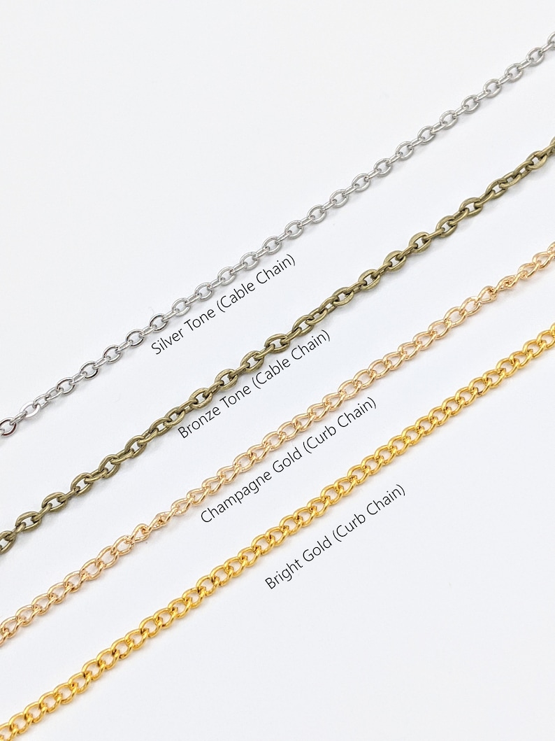 ADD ON CHAIN: Various Length, Add a Plain Chain to Your Order to Get ...