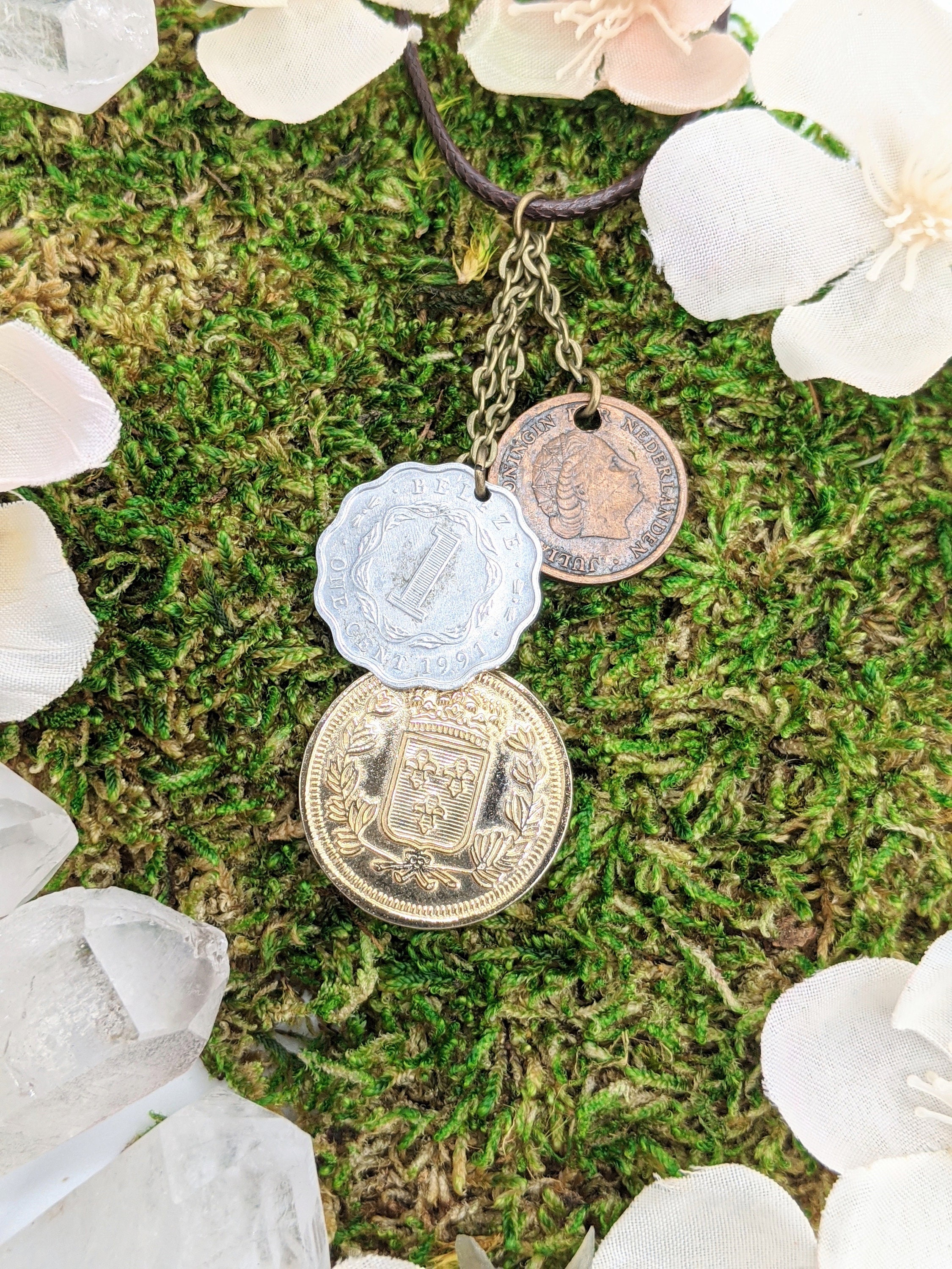 Coin Necklace For Women Gold Coin Necklace for Her Christmas | Etsy