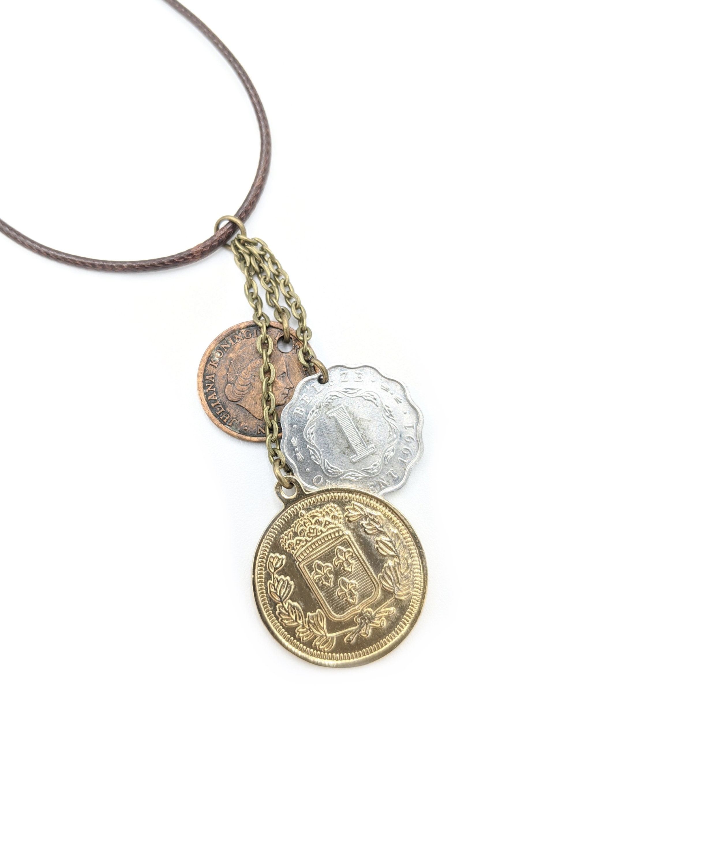 Coin Necklace For Women Gold Coin Necklace for Her Christmas | Etsy