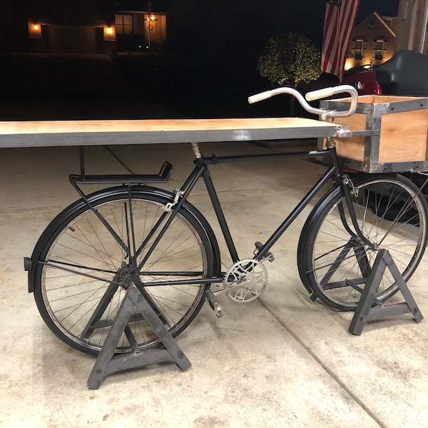 Wood Bike Console Table - Etsy