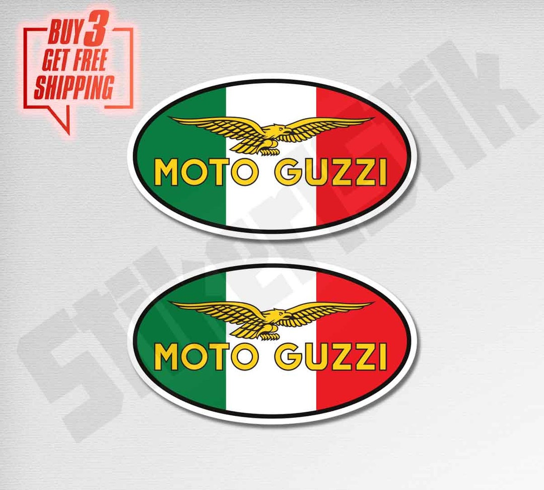 2x Moto Guzzi Sticker, Moto Guzzi Magnet, Car, Bike, Laptop, Door ...
