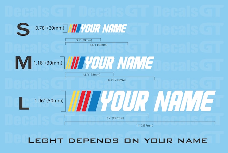 Custom Decal Custon Name Car Decal - Etsy