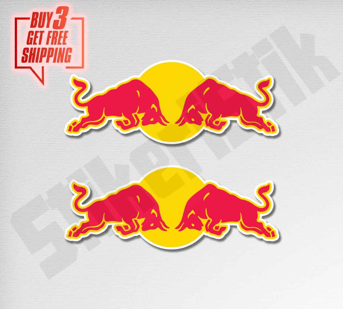 2x Red Bull Stickers, Red Bull Magnet, Car, Bike, Laptop, Door, Water ...