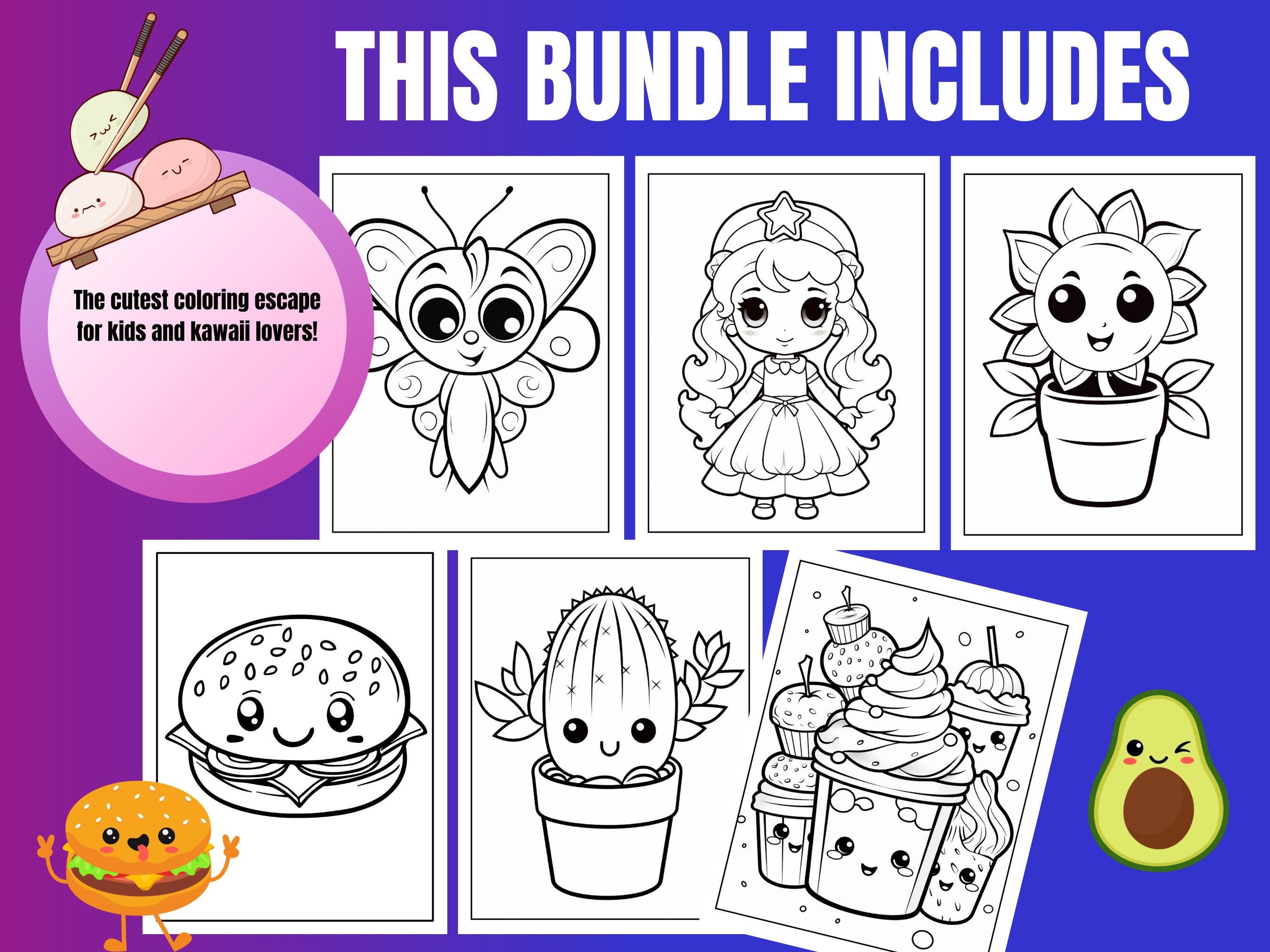 Kawaii Coloring | Kids Coloring Pages | Cute Coloring Designs | Kawaii ...
