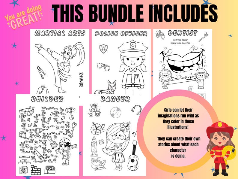 Girls Coloring Pages, Girls Printables, Professions Coloring Pages ...