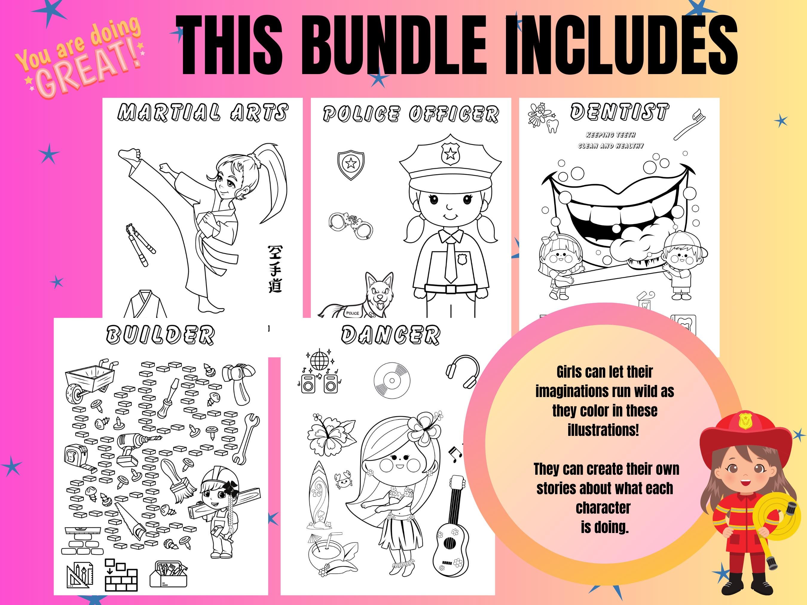 Girls Coloring Pages, Girls Printables, Professions Coloring Pages ...