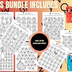 ABC Coloring, Kids Activity, Alphabet Coloring Pages, Kids Printable ...