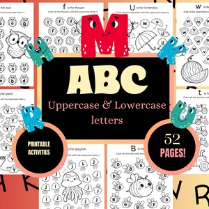 ABC Coloring, Kids Activity, Alphabet Coloring Pages, Kids Printable ...